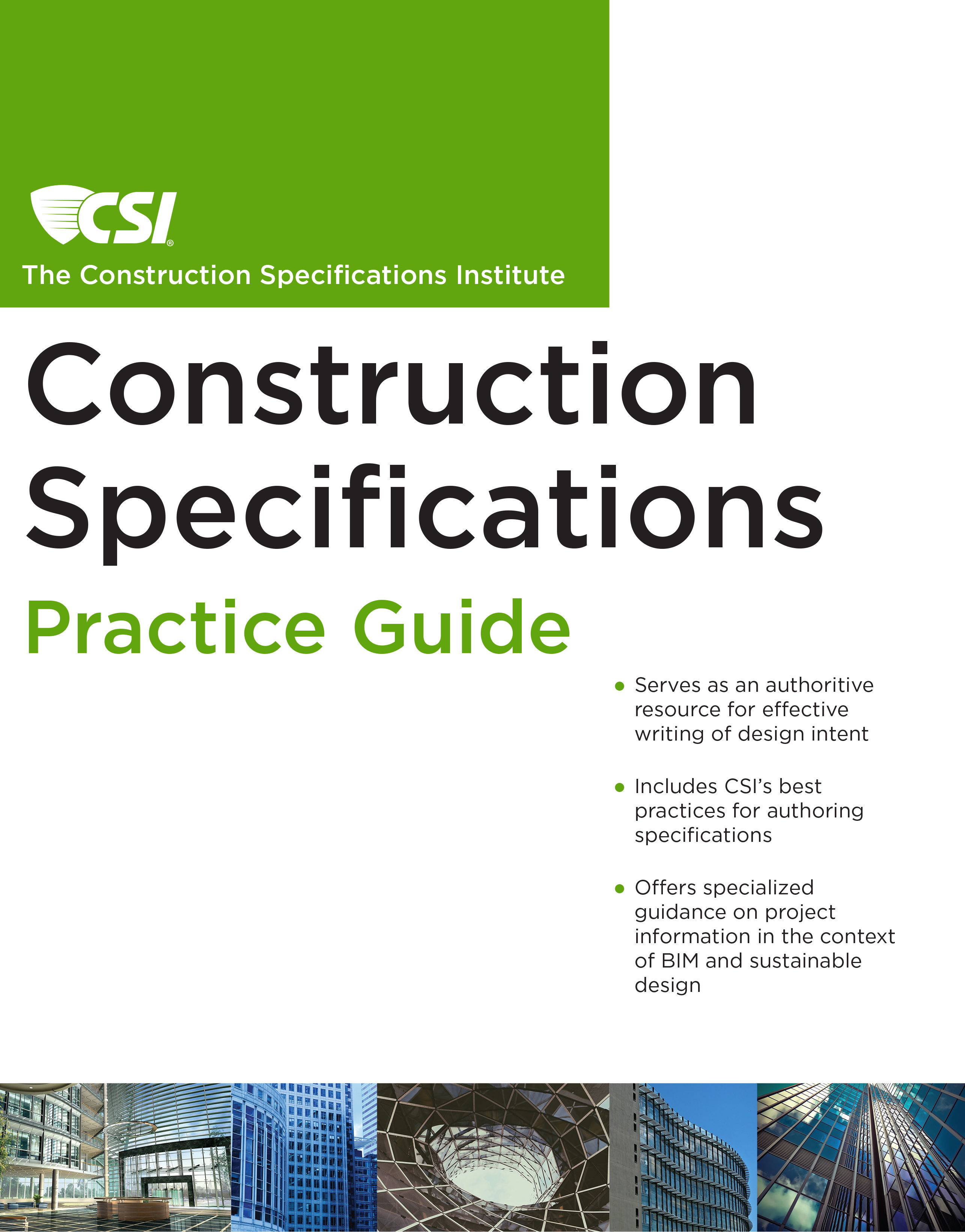 Construction Specifications Practice Guide - Construction Specifications Institute